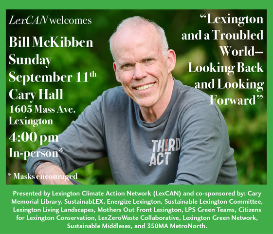 Community Announcement: LexCAN welcomes Bill McKibben for Cary Hall ...