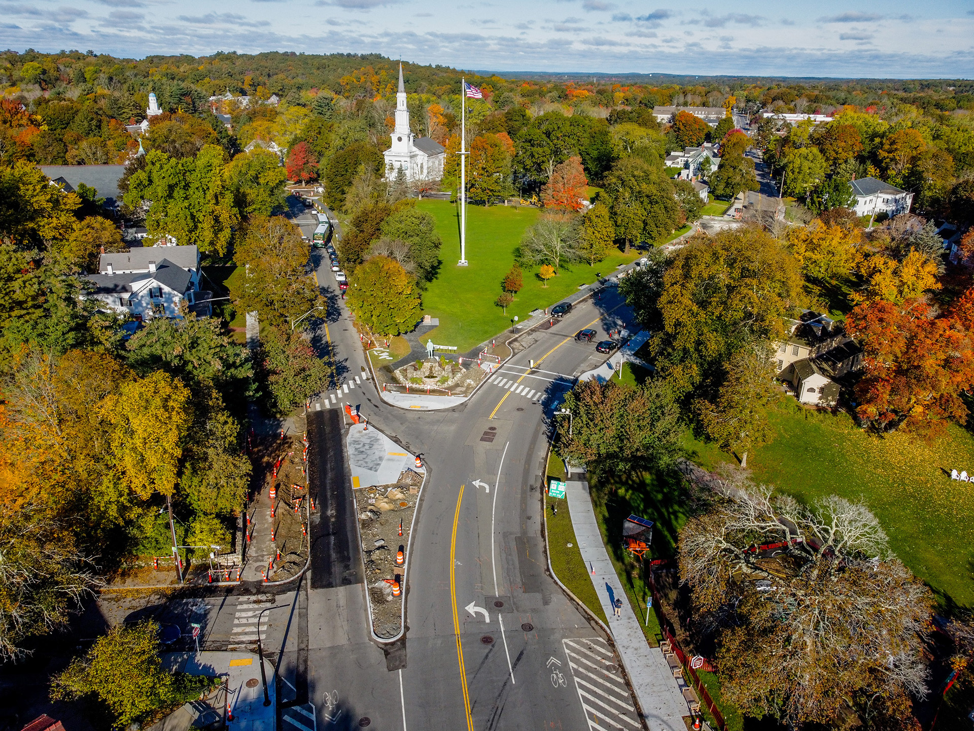 The Battle Green Streetscape project takes shape - The Lexington Observer