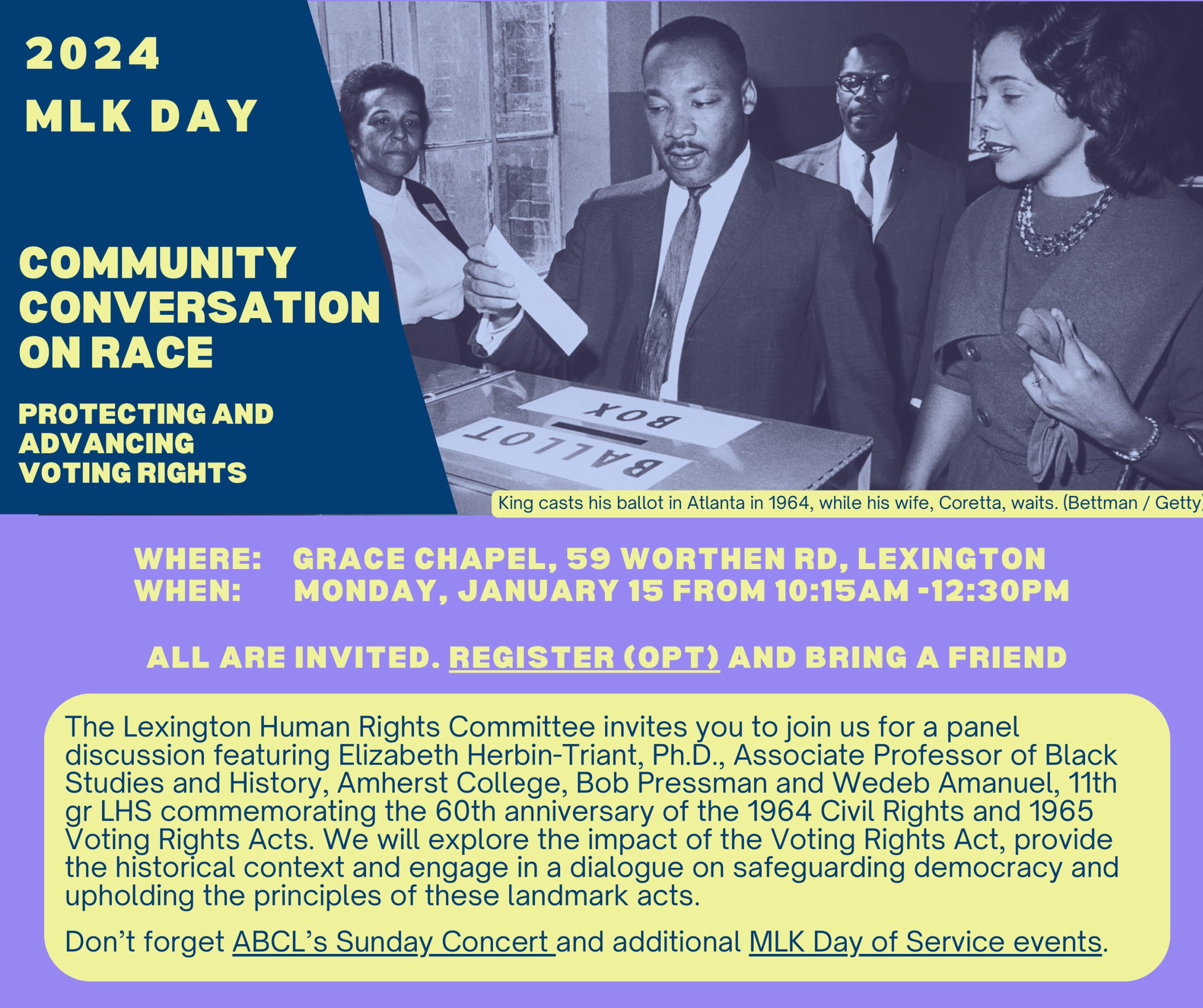 MLK Day Community Conversation on Race and other events - The Lexington ...