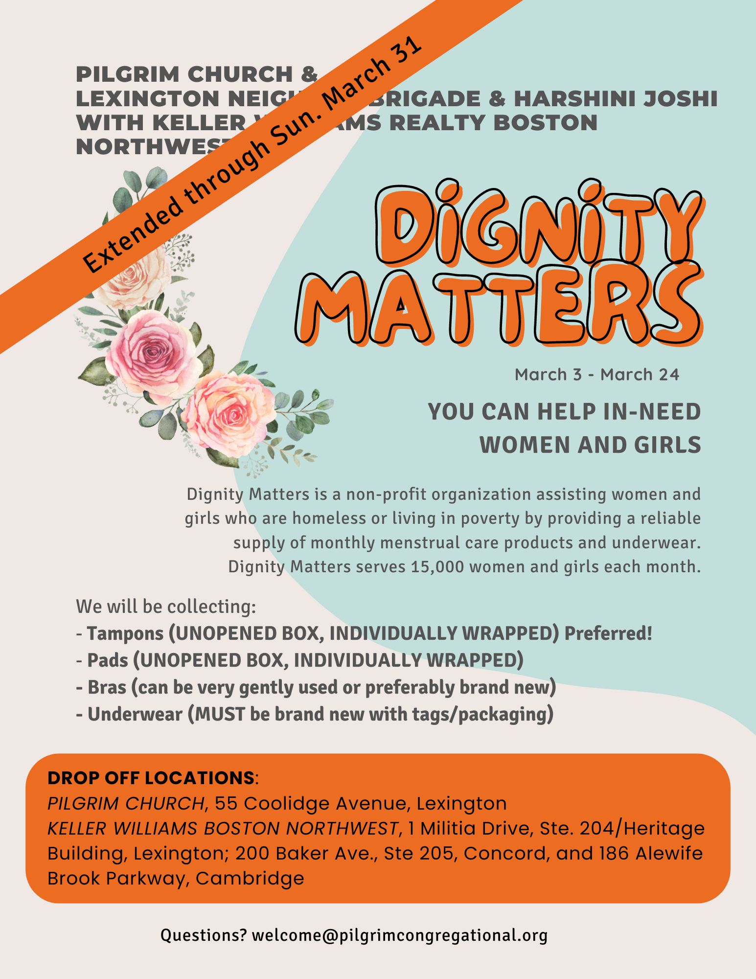 Ready, Set, Go! Annual Dignity Matters Product Supply Drive - The Lexington Observer