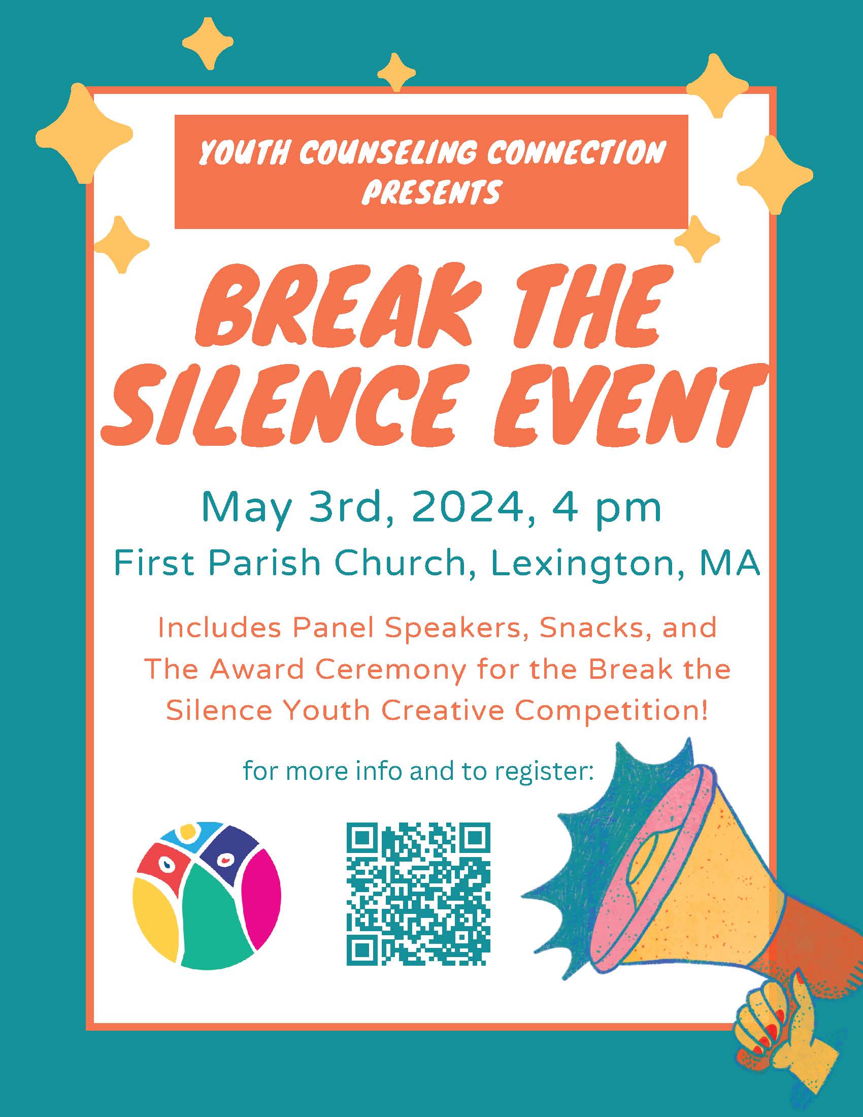Youth Counseling Connection Presents Break the Silence Event (Friday ...