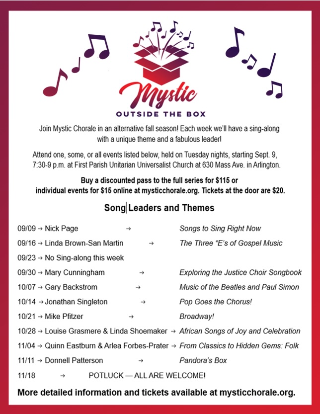 Community Announcement: Mystic Chorale's alternative season: Mystic ...