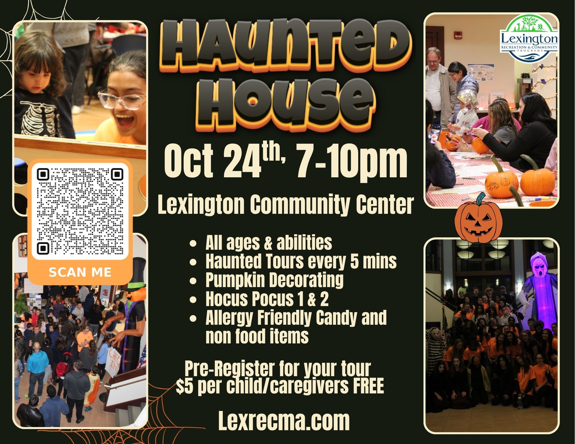 Community Announcement: Haunted House at the Lexington Community Center ...